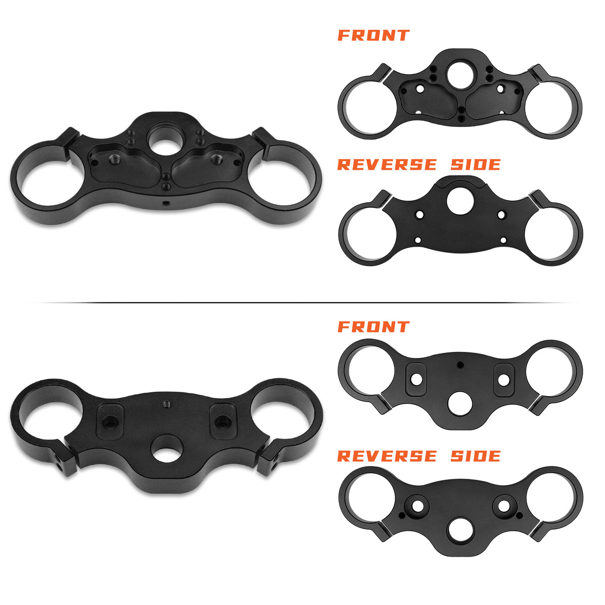 45/48 mm Triple Tree Clamp Motorcycle Front Fork Clamp with 22mm 28mm ...