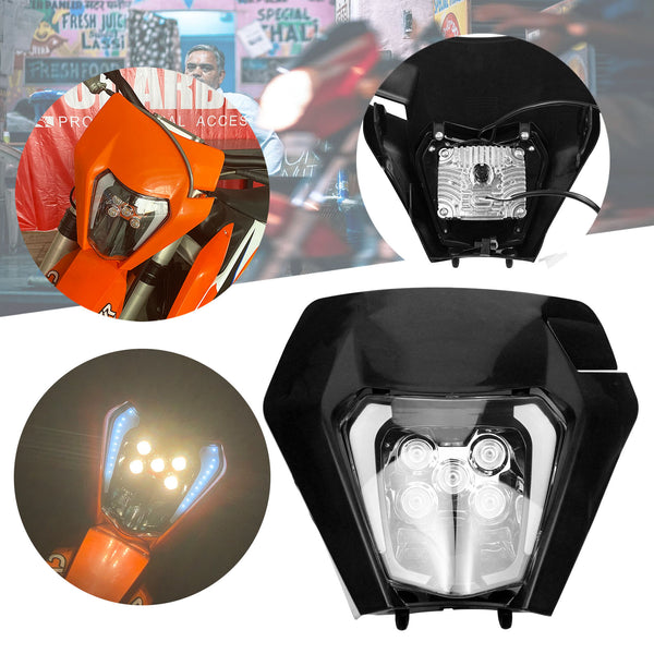 Pit Bike Headlight,Dirt Bike LED Headlight Kit,Motorcycle Universal ...